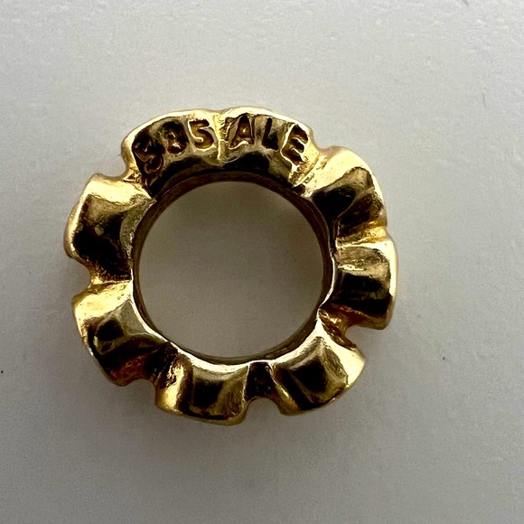 Pandora | Jewelry | Pandora 4k Solid Gold Small Rose Spacer Charm ...